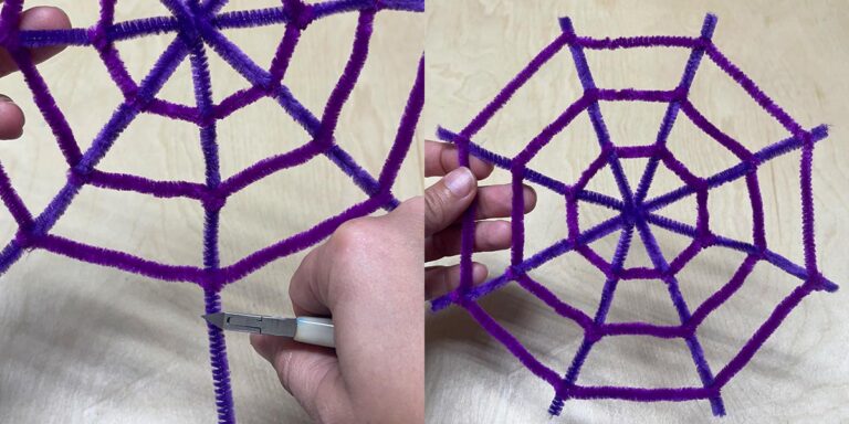 Pipe Cleaner Spider & Spider Web: Fun Easy Halloween Craft - My Growing ...