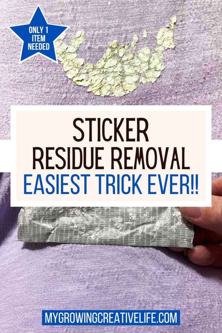 How To Remove Sticker Residue From Clothes: Easiest Hack Ever - My ...